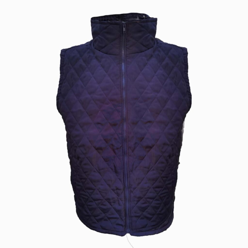 CHALECO CAPITONADO ROMBOS AZUL MODELO CLC-014 – Uniformes Industriales MX