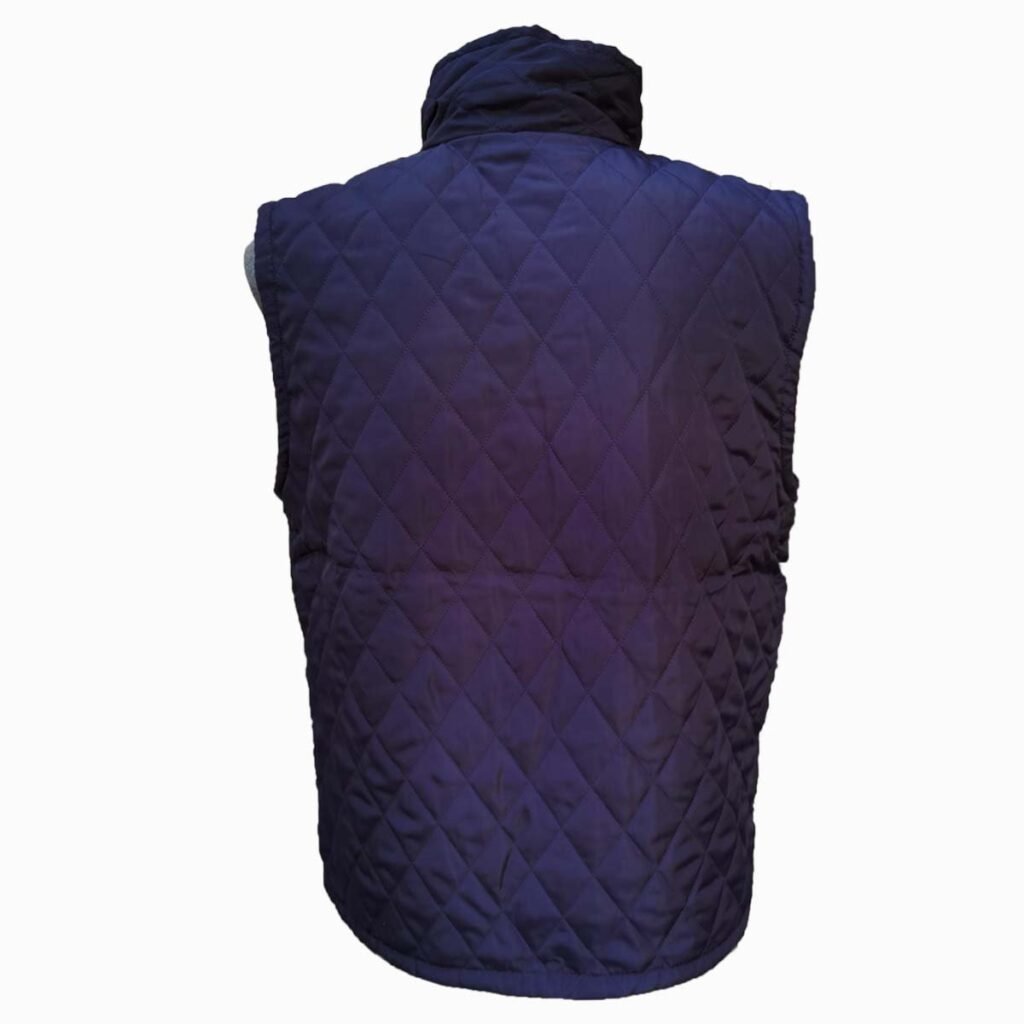 CHALECO CAPITONADO ROMBOS AZUL MODELO CLC-014 – Uniformes Industriales MX